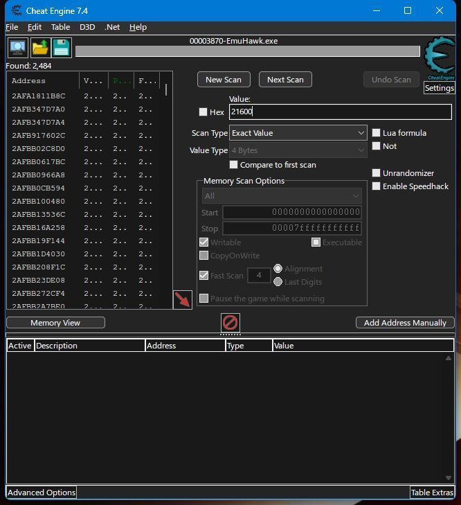 Cheat Engine を使ってみる: 懐ゲー 思い出語り